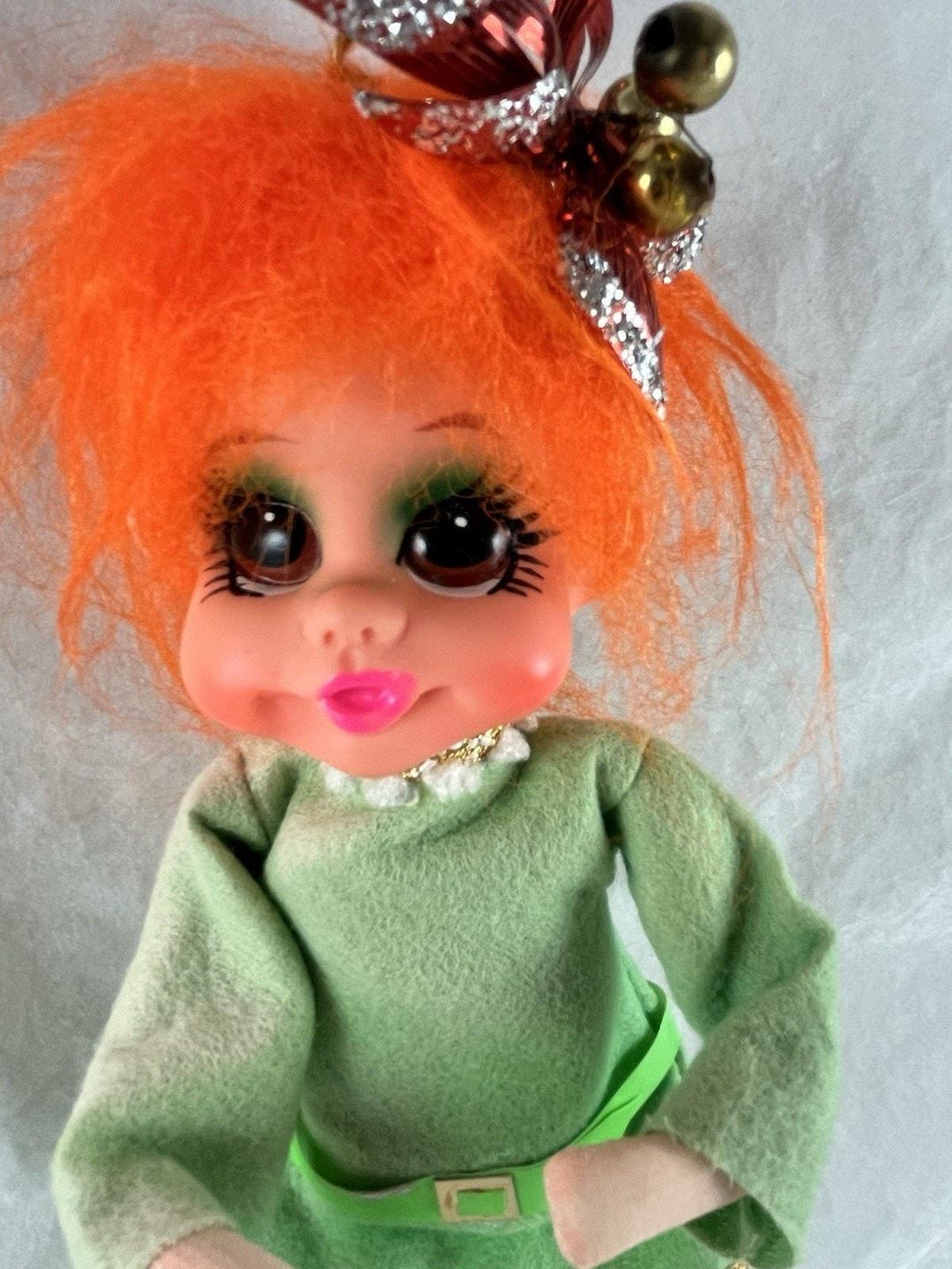 Big Eye Mod Go Go Dancer Pose Doll Vinyl Head 11" Vintage 1960s 1970s ...