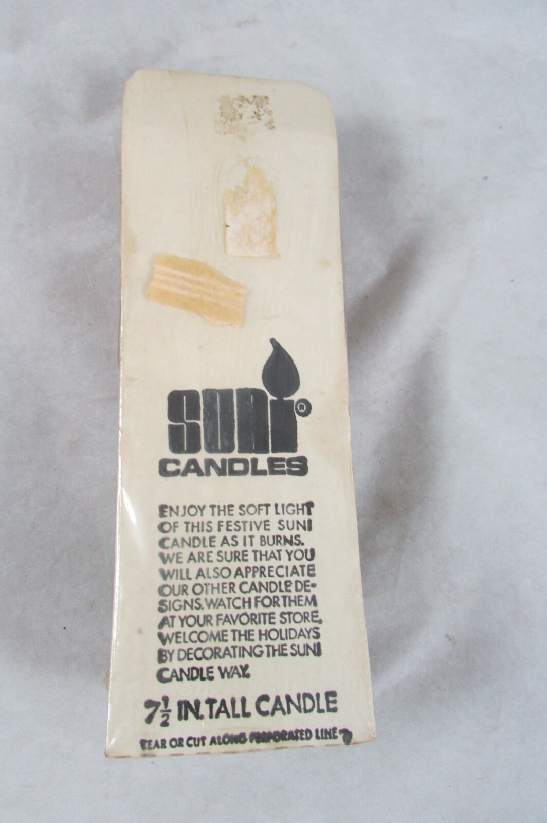 Suni Thanksgiving Candle 7.5" NEW Sealed in Package Made in USA Figural ...
