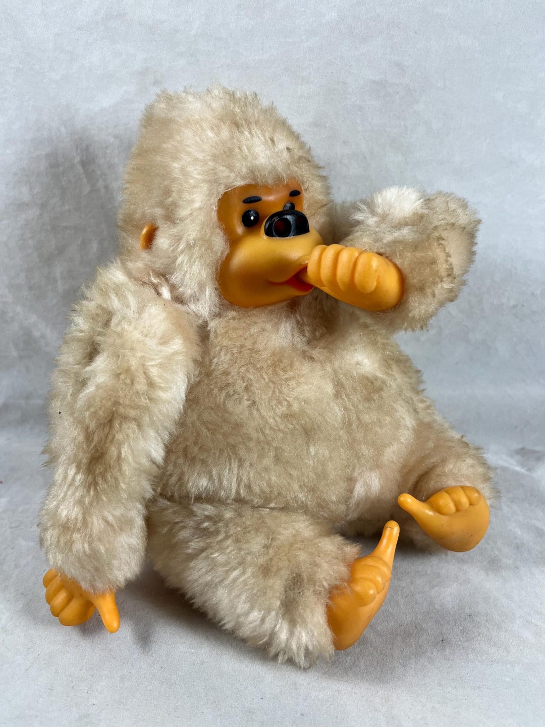 Gonga Type Thumb Sucking Gorilla 8 Plush Stuffed Animal LIDO Vintage ...