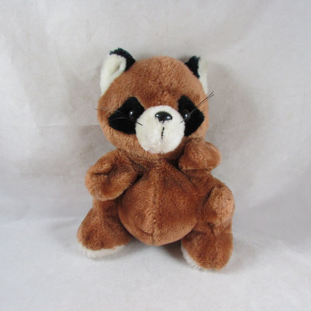 Rufus Raccoon Pot Belly Plush 11" Hand Puppet Russ Berrie No 1896 ...