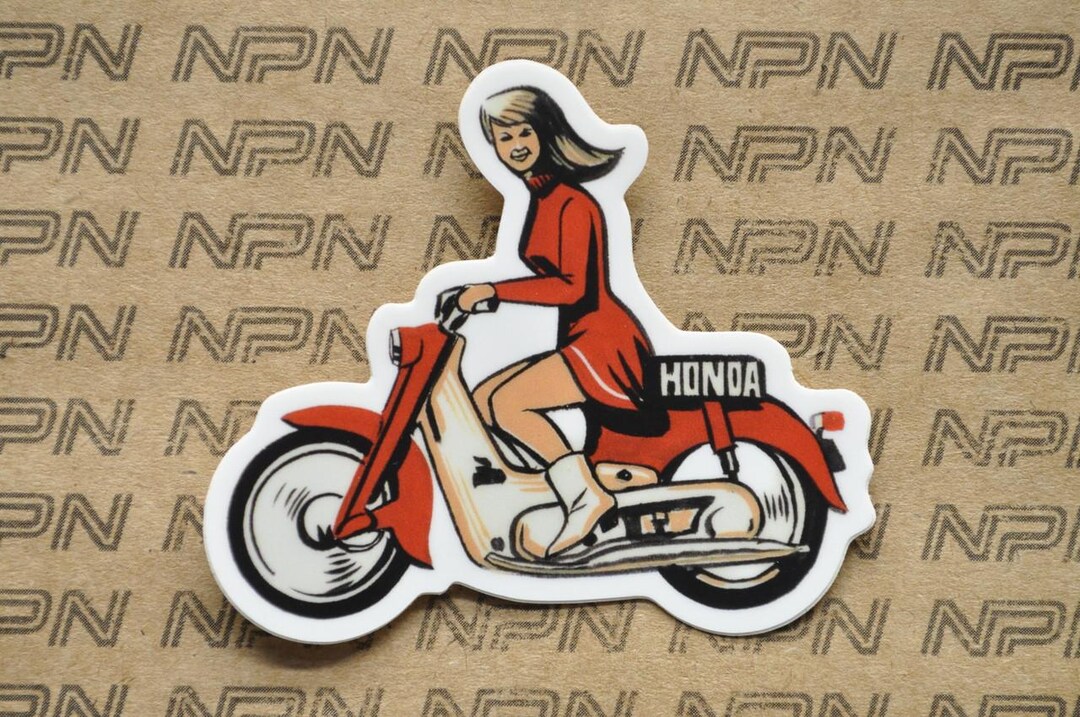 Honda C100 Cub Motorcycle Decal Die Cut Sticker - Etsy
