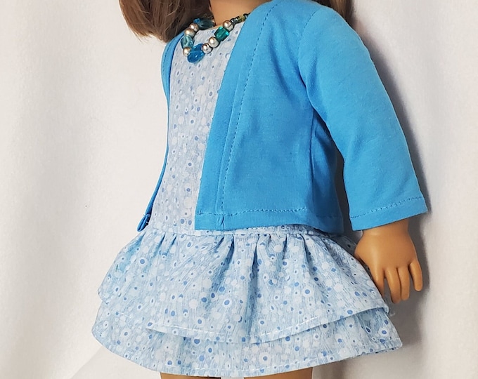 Handmade 18" Doll Clothes, Doll Clothes Fits Popular 18 Inch Dolls Blue ...