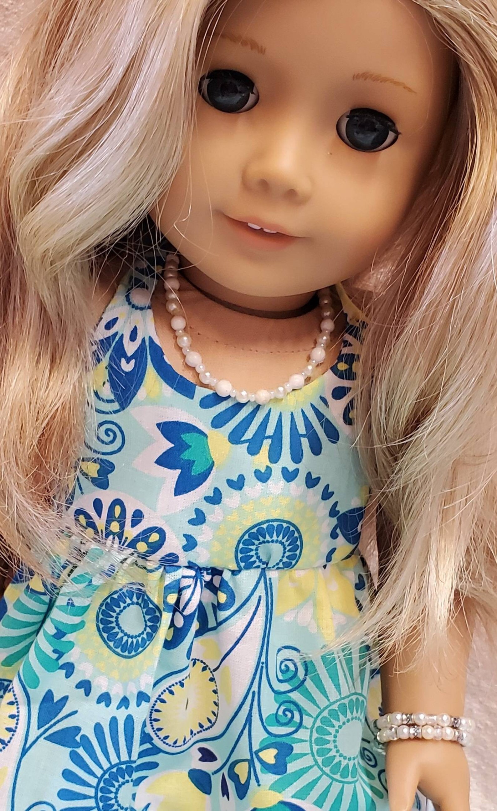 Handmade Doll Clothes For 18 Inch Dolls Aquafloral Halter Etsy