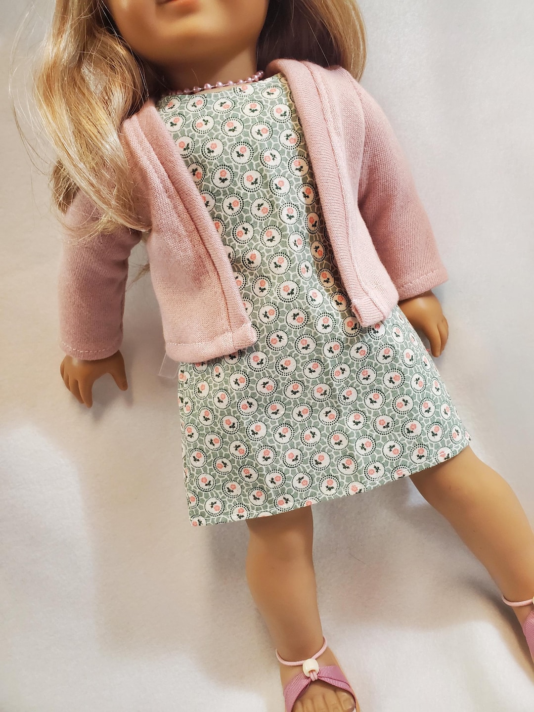 Darling Outfit Fits 18 Inch Doll Clothes My Mauve Rose Garden Outfit ...