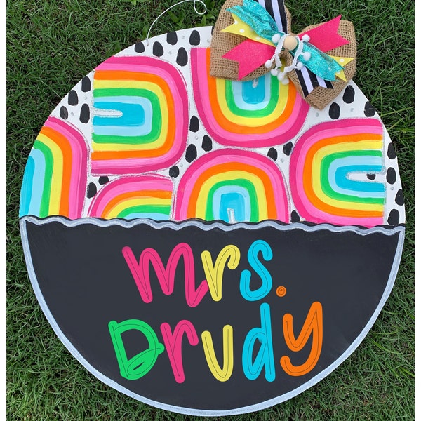 Teacher Door Hanger - Etsy