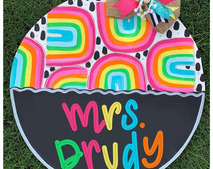 Teacher Door Hanger, Classroom Door Hanger, Back to School Door Hanger ...