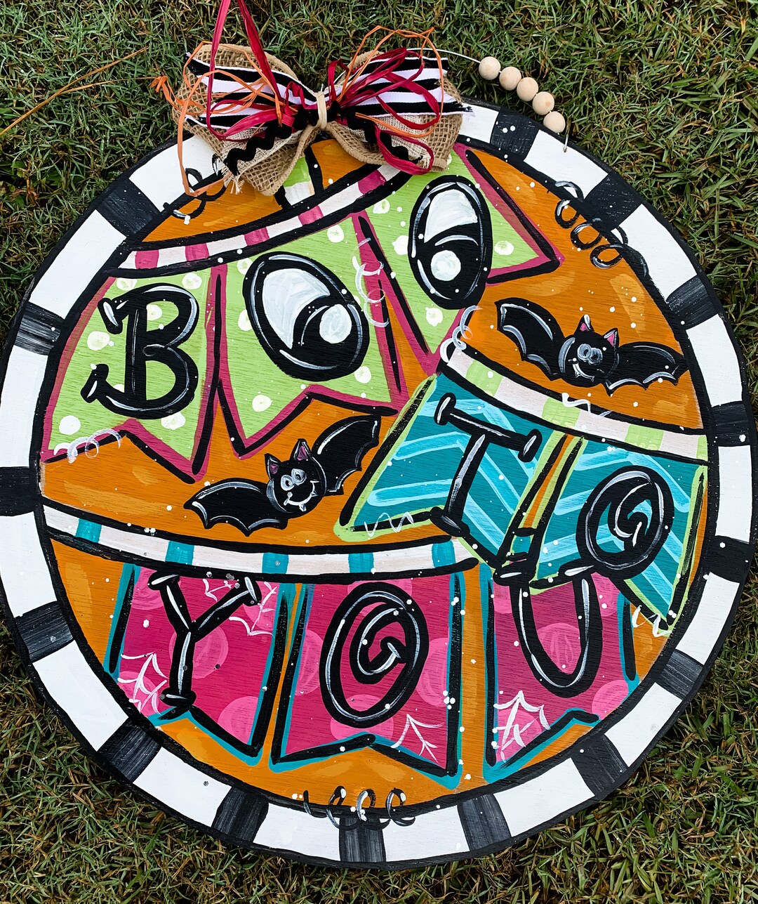 Boo Door Hanger, Trick or Treat Door Hanger, Halloween Door Hanger ...