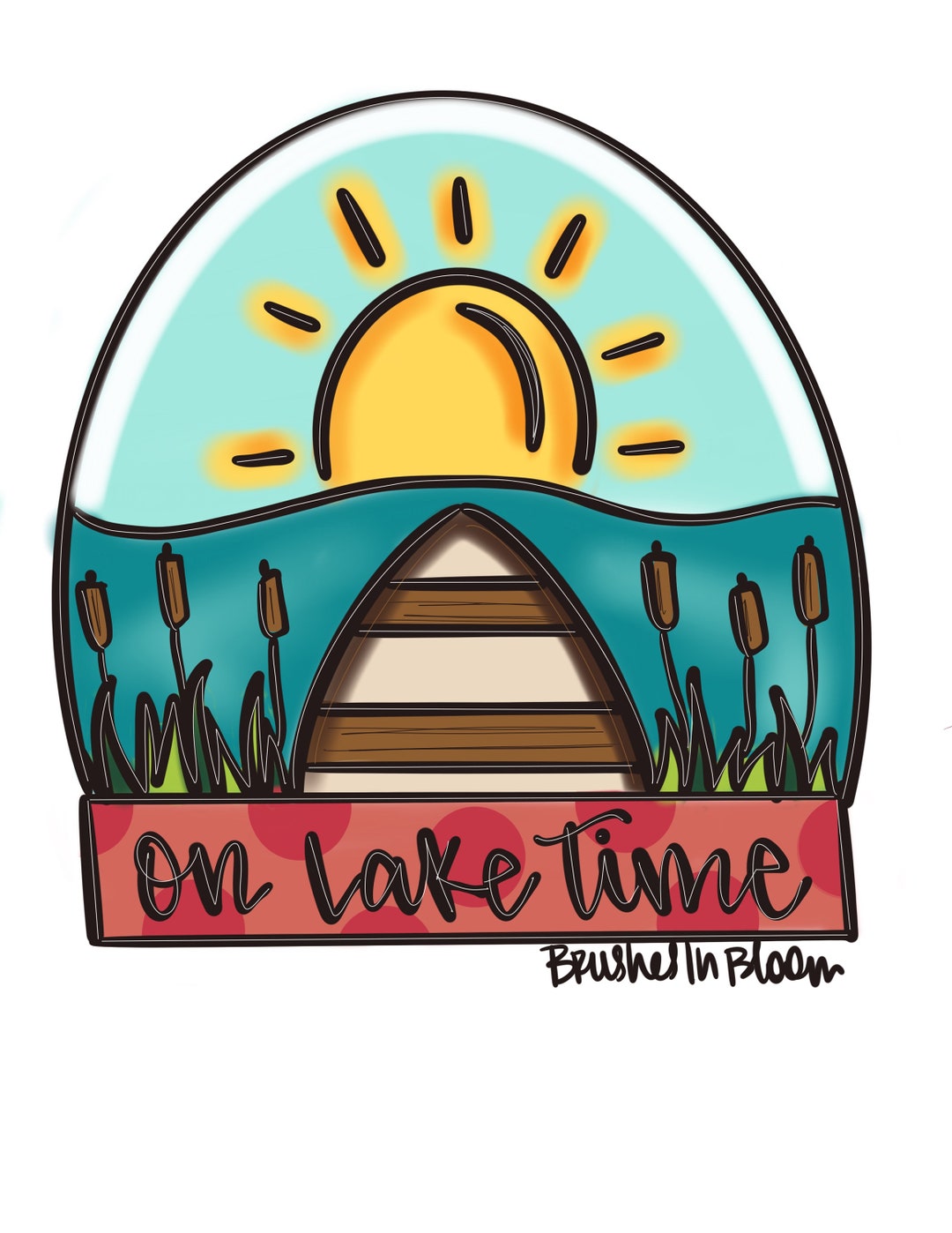 TEMPLATE: Lake Door Hanger, Lake Time Door Hanger, Summer Door Hanger ...
