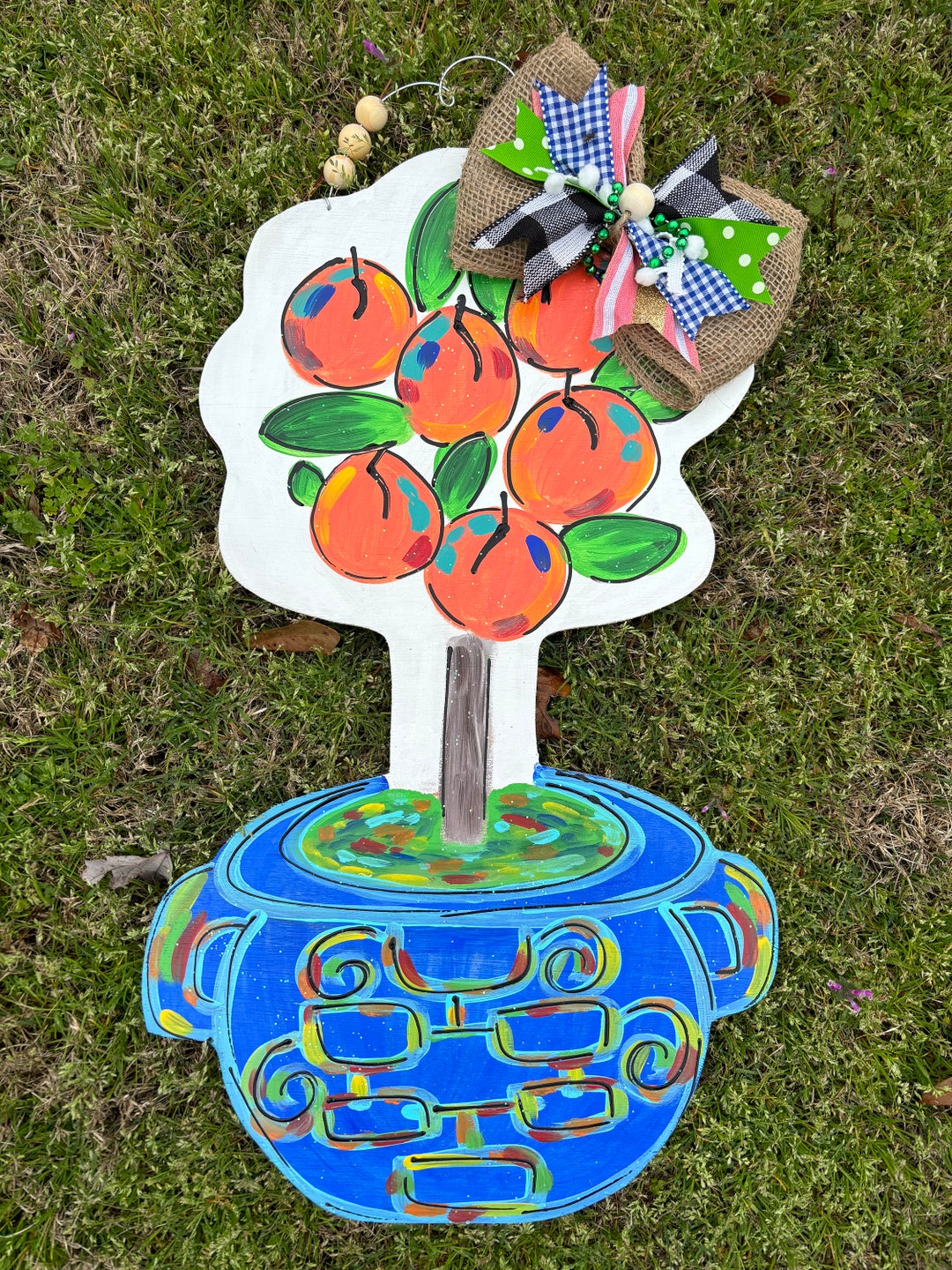 Spring Door Hanger, Summer Door Hanger, Fall Door Hanger, Topiary Door ...