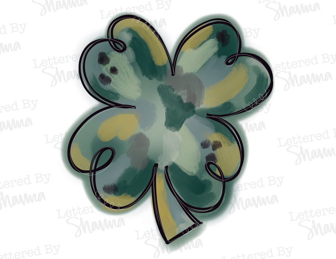 Colorful Abstract Png, Abstract Clover Png, Sublimation Clover Png ...