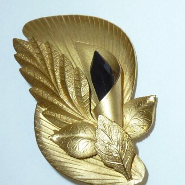 Repousse Brooch - Etsy