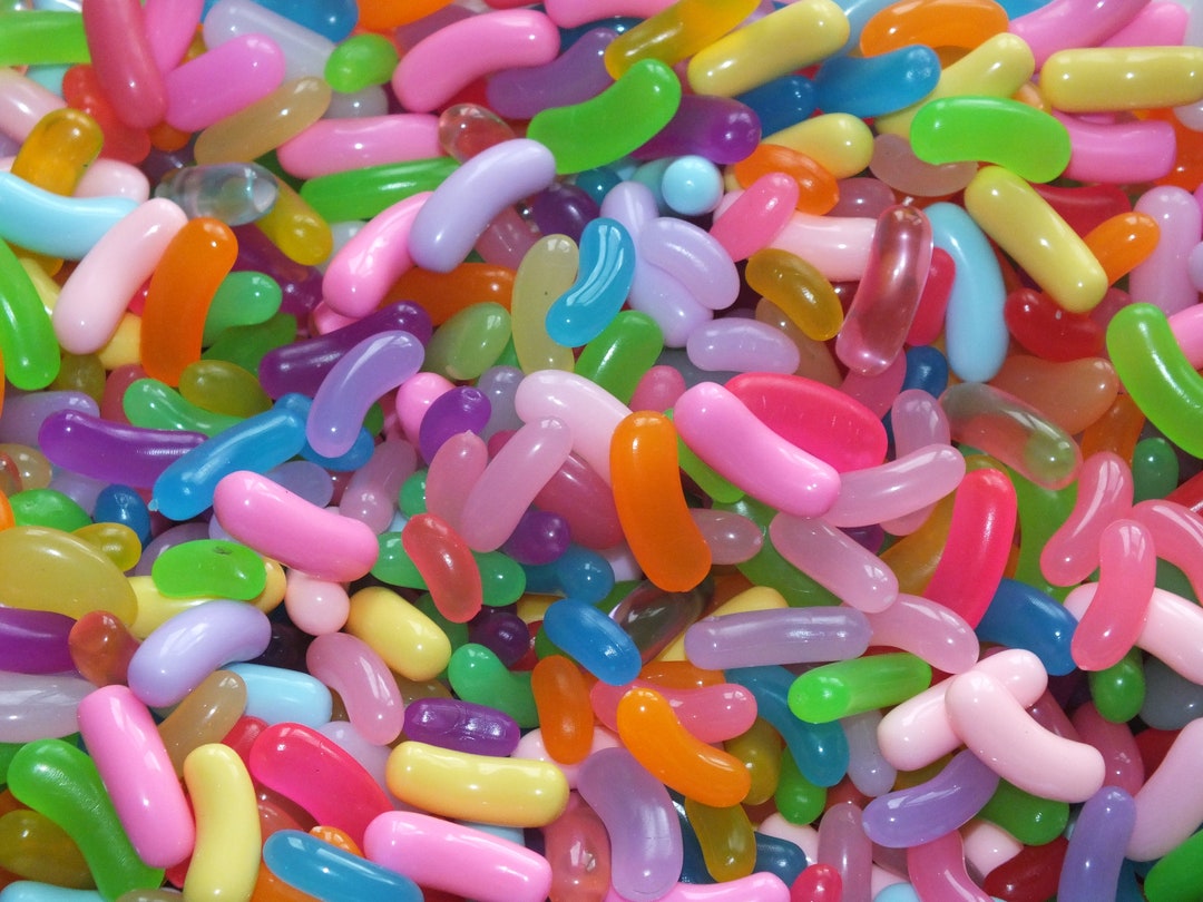 SO REALISTIC Fake Prop Jelly Beans Dolls Food Mixed Candy Resin Not ...