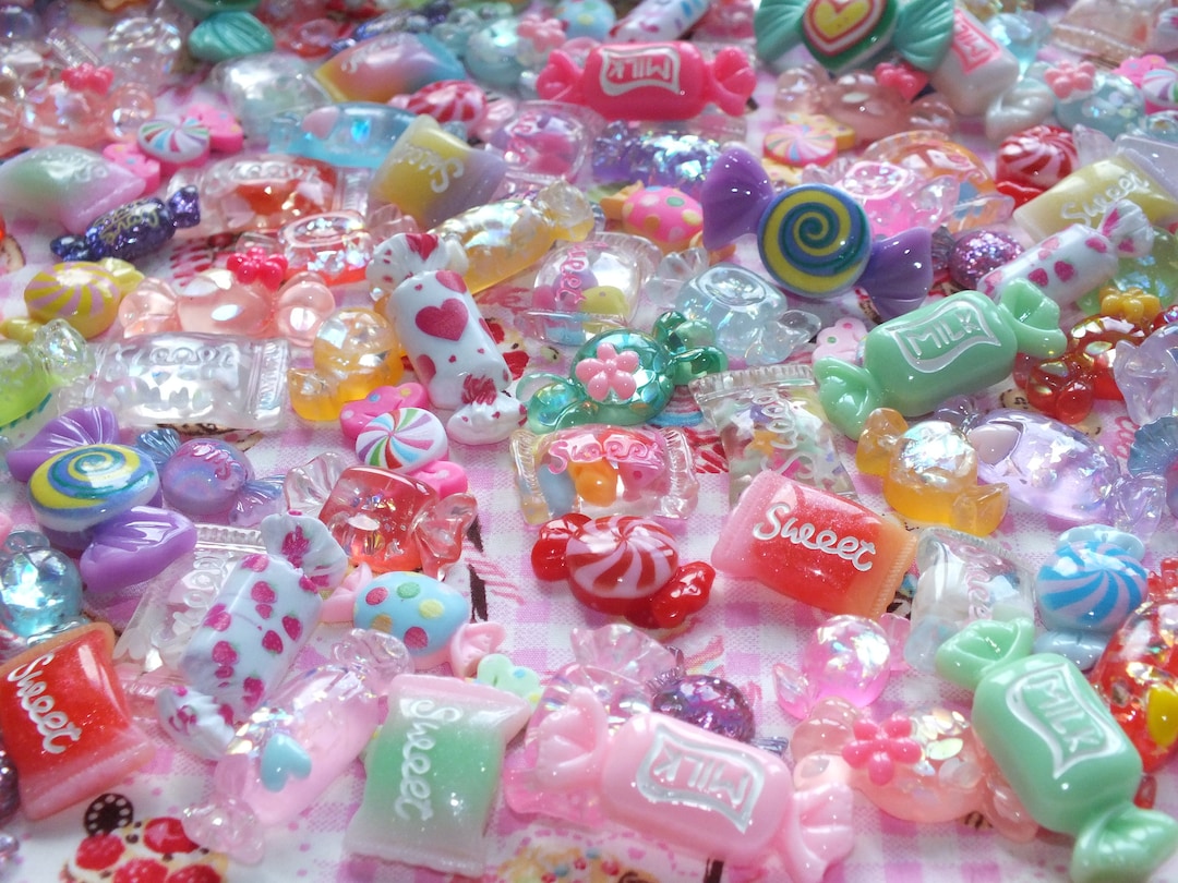 Fun Mixed Resin Wrapped Sweeties Sweets Chocolates Candy Bon Bons Fake ...
