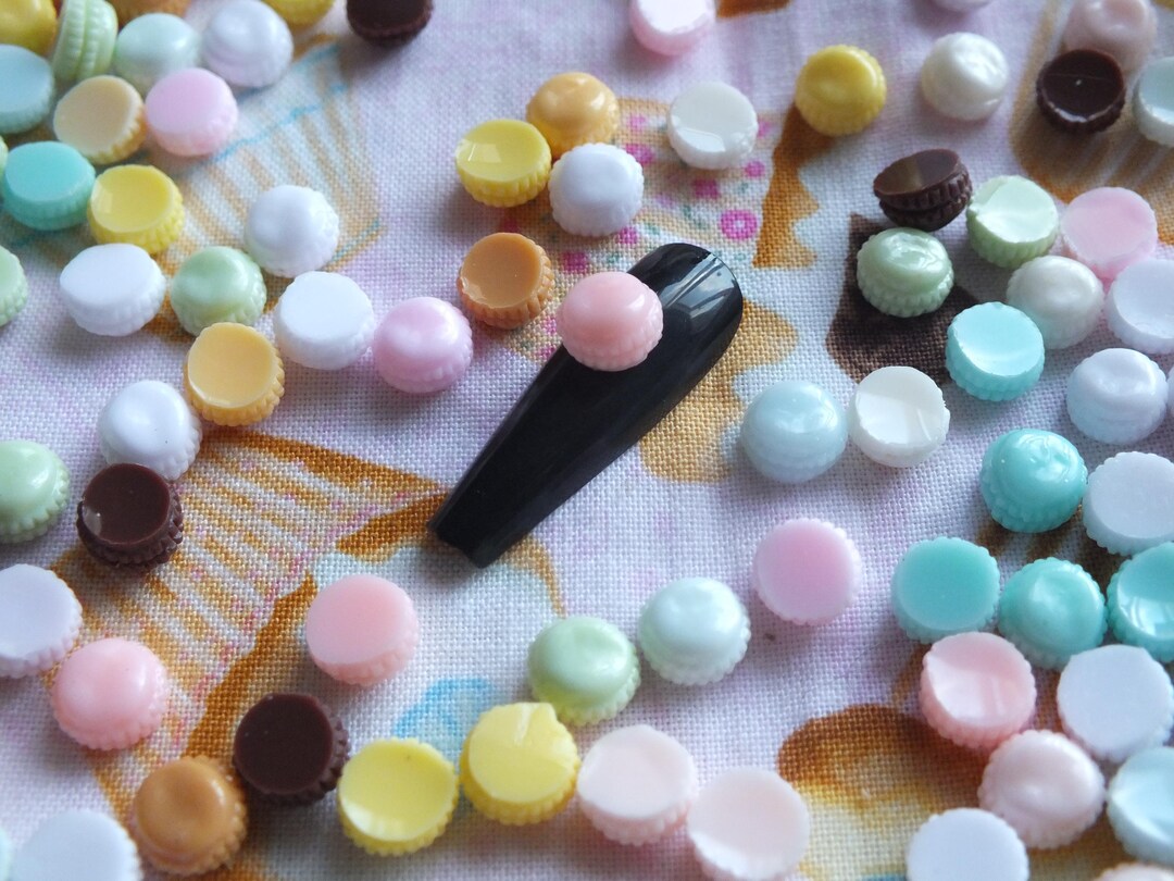 10 Pcs Mixed TINY Little Cute Macron Macaroon Cakes Nail Art Charms ...