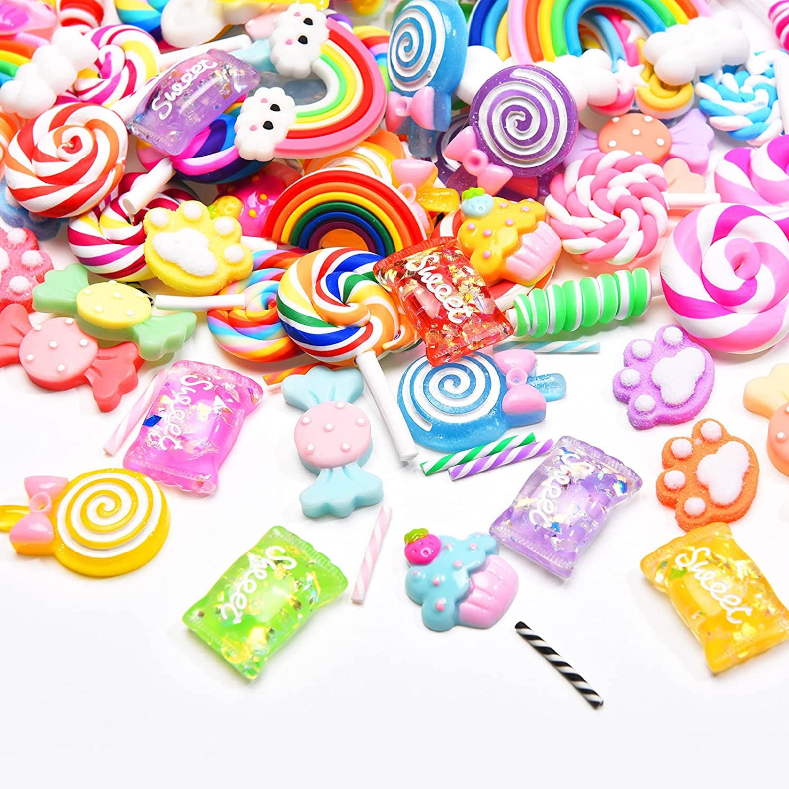 Cute Rainbow Candy Land FAKE Sweets Food Lollypops Lollipops Kawaii ...