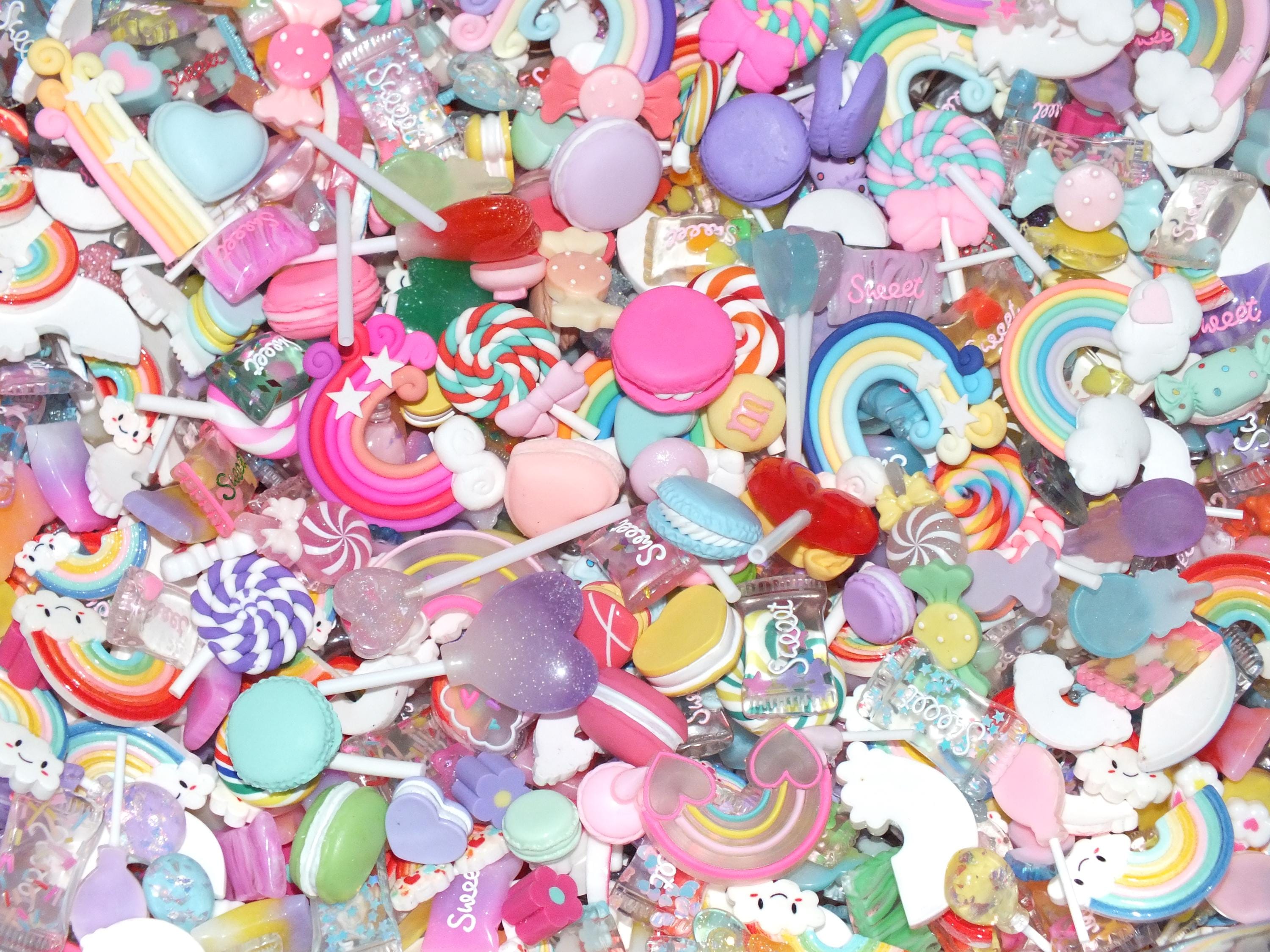 Super REALISTIC FAKE Food Candy Sweets Resin & Clay Rainbows Macaron ...