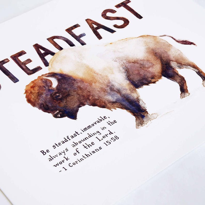 Steadfast - 1 Corinthians 15:58 - Etsy