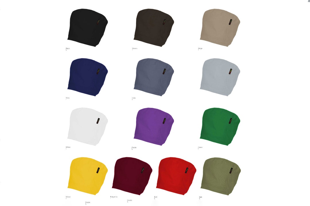 BASIC TAM - Plain Color Rasta Tam for Dreadlocks, Satin Lined Hat for ...
