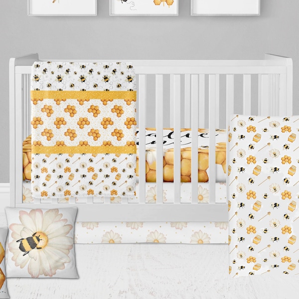 Yellow Crib Bedding - Etsy