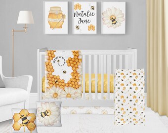 Bee Crib Bedding - Etsy