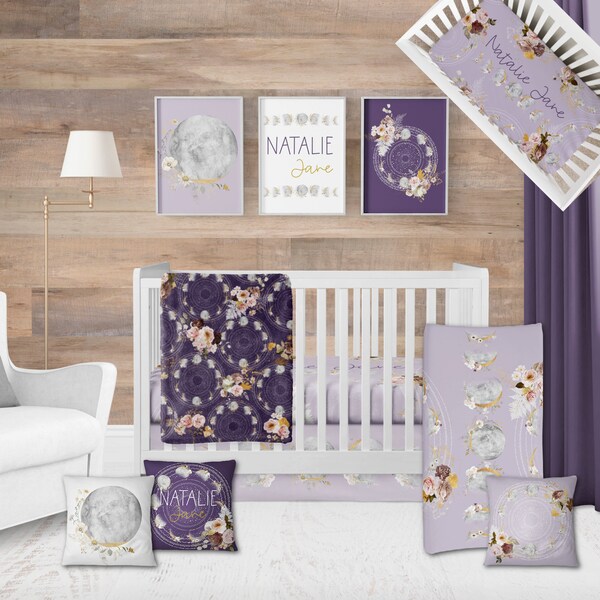 Purple Baby Bedding - Etsy