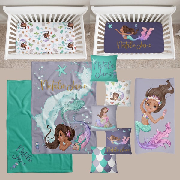 Mermaid Nursery Bedding - Etsy