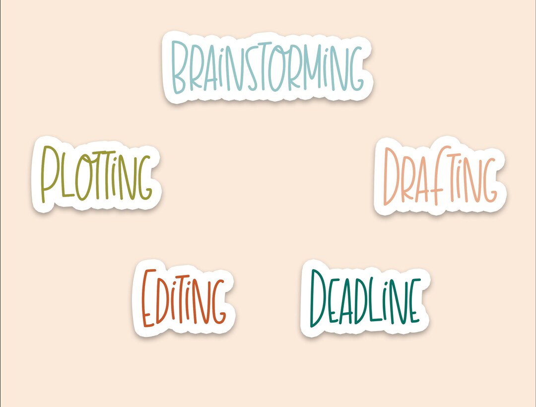 Novel Writing Stage Mini Sticker Set Author Planner Stickers for ...