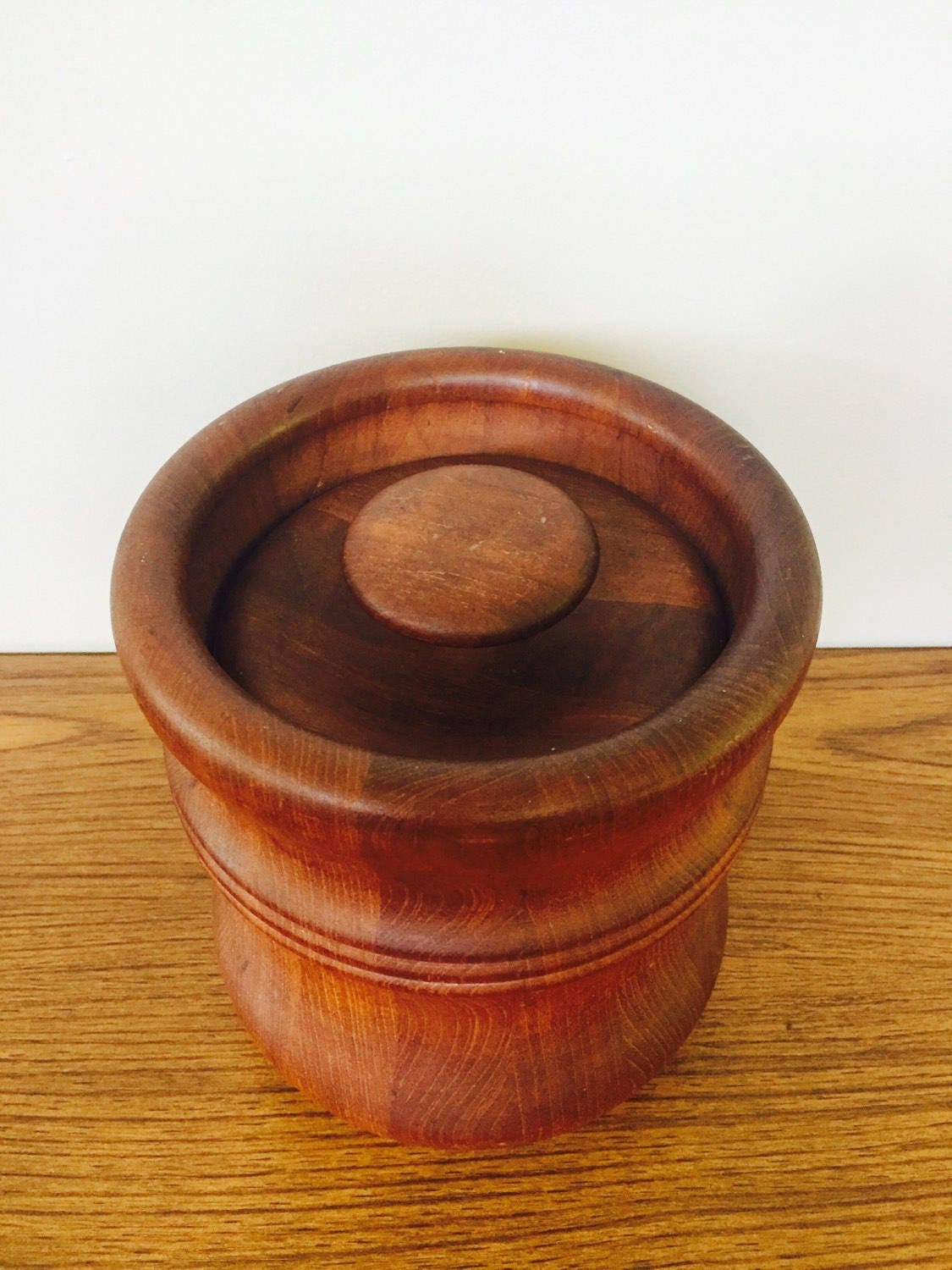 Mid Century MCM Teak Nissen Ice Bucket Container Danish Dansk Era - Etsy