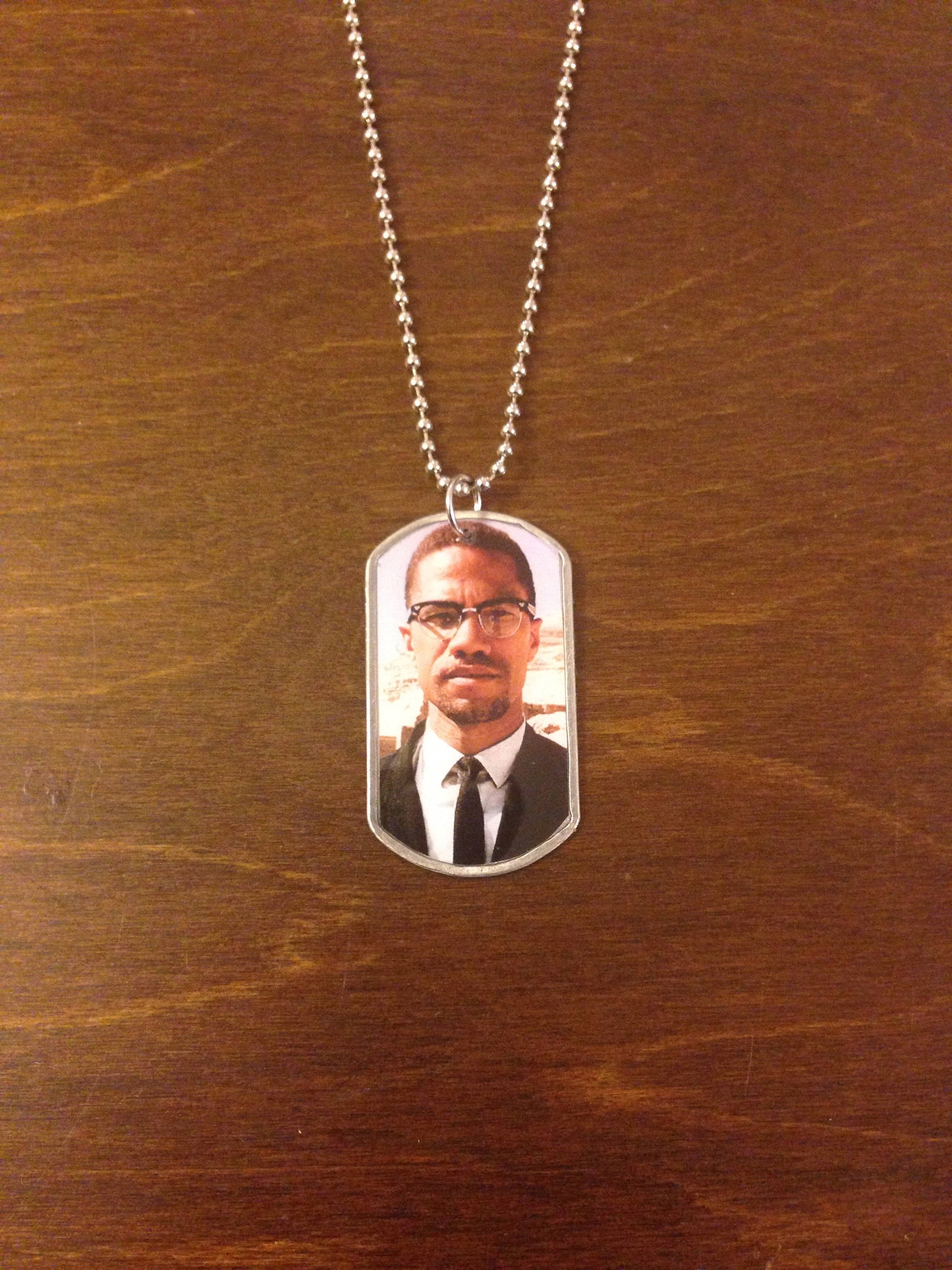 Malcolm X Dog Tag - Etsy