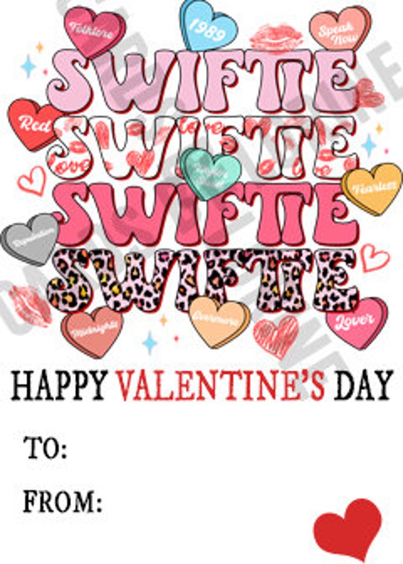 Valentine's Day Card-ts swiftie Valentine - Etsy