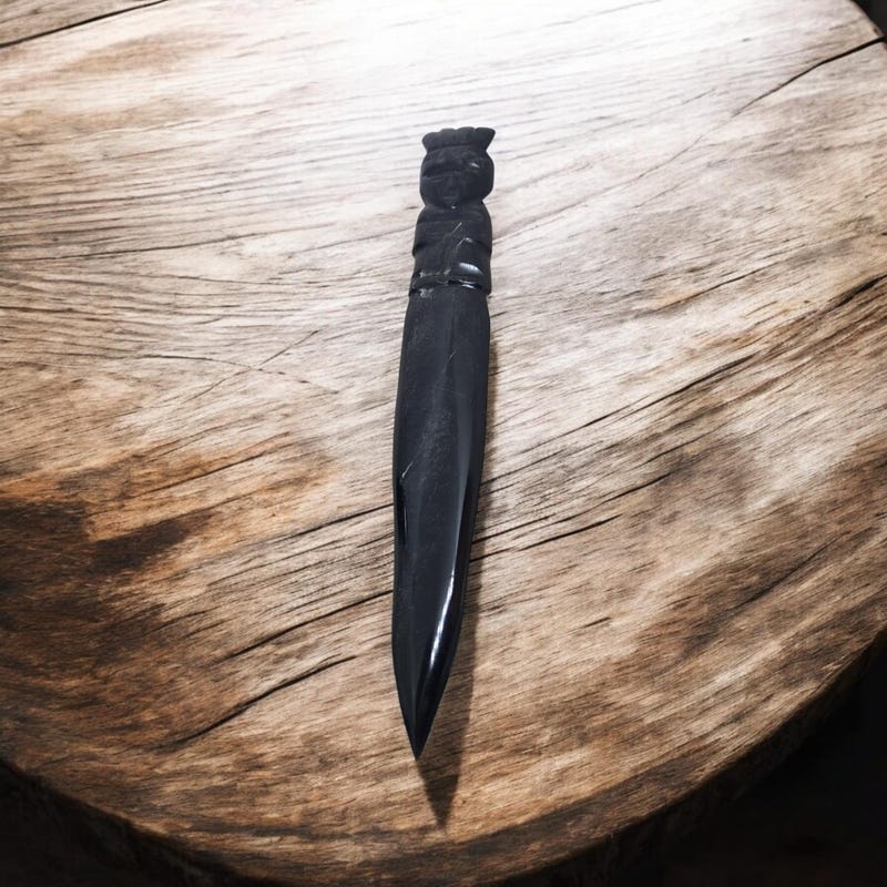Obsidian Dagger - Etsy