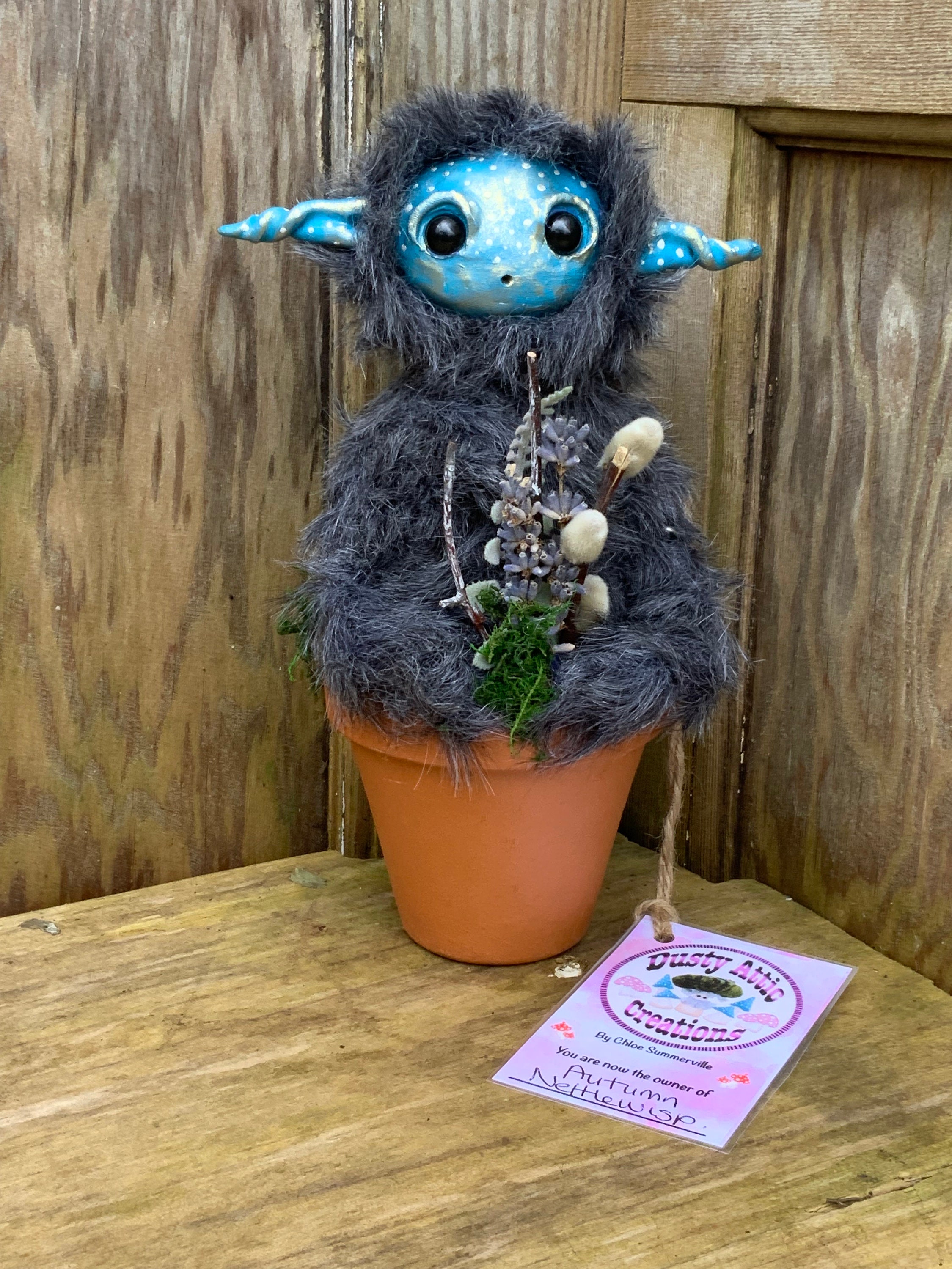 Pixie ,flower Pot , Fairy , Troll , Art Doll ,gothic Doll, Handmade ...