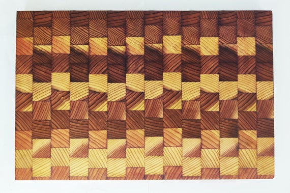 Handmade Redwood End Grain Wood Cutting Board - Etsy