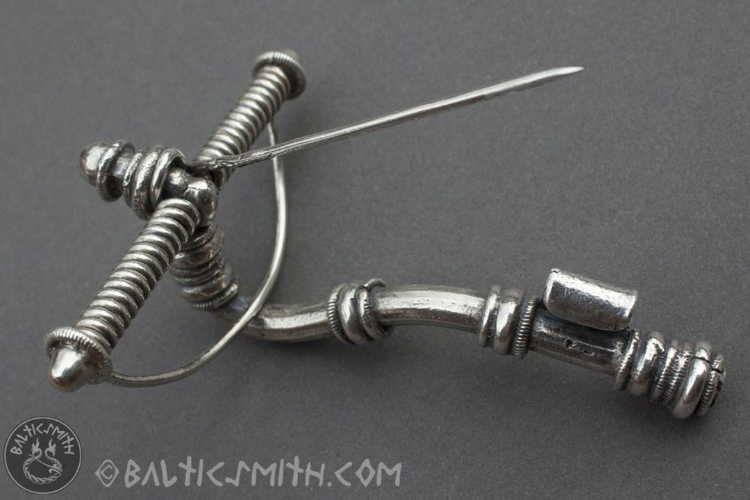 Early Iron Age (ca. 200- 400 C.E.) Crossbow Fibula, Couronian, in ...