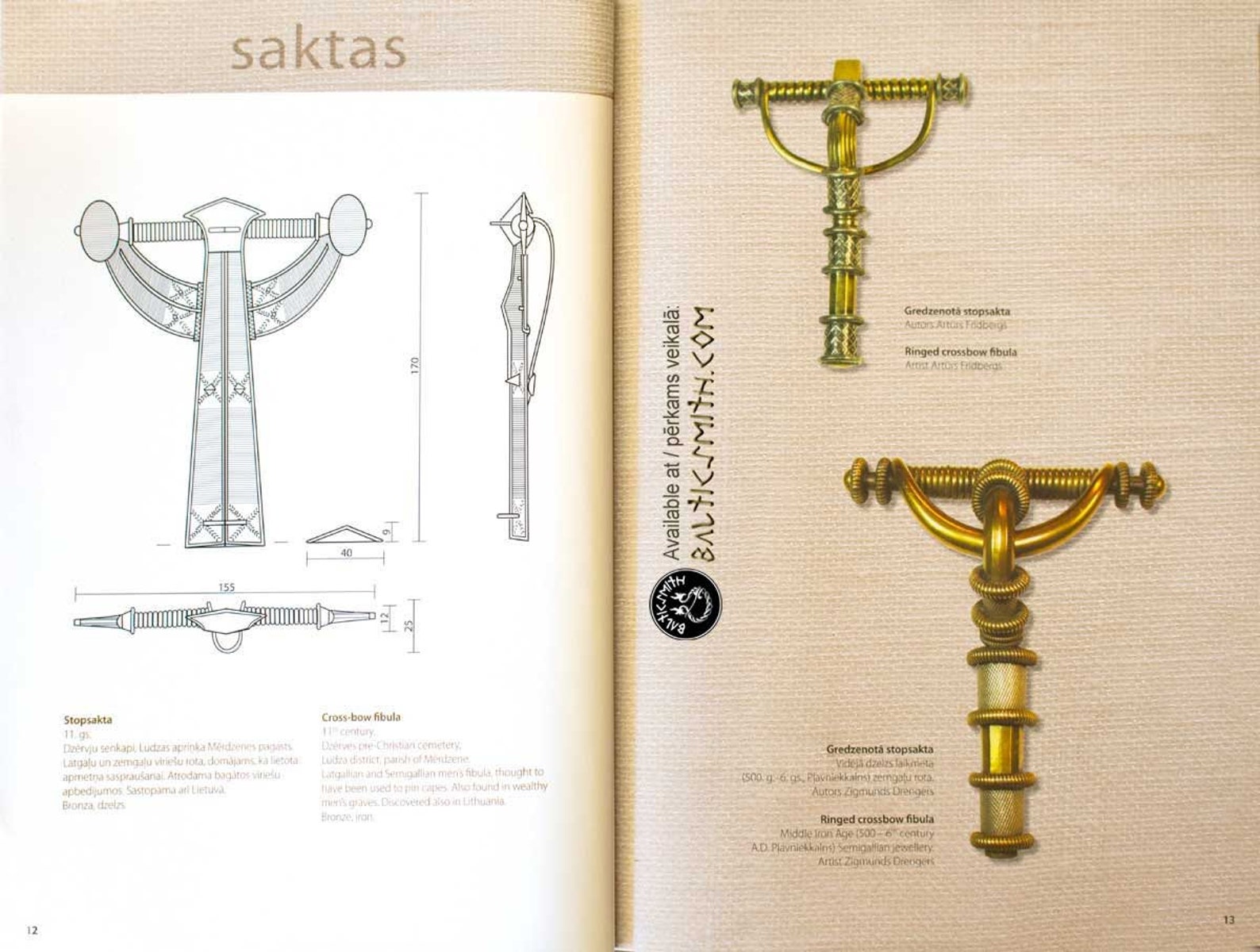 Seno Baltu Rotas. Jewellery of the Ancient Balts. SCA. Historical ...
