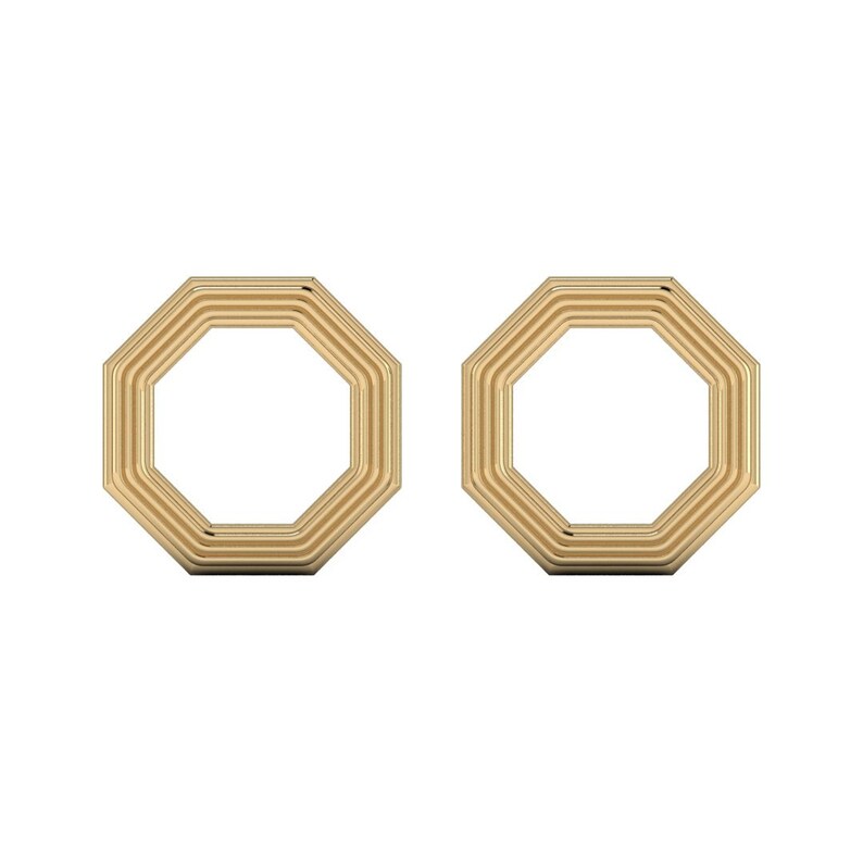 OCTET : Octagonal Gauged Tunnel | Octagon Plugs | Sterling Silver, 10K ...