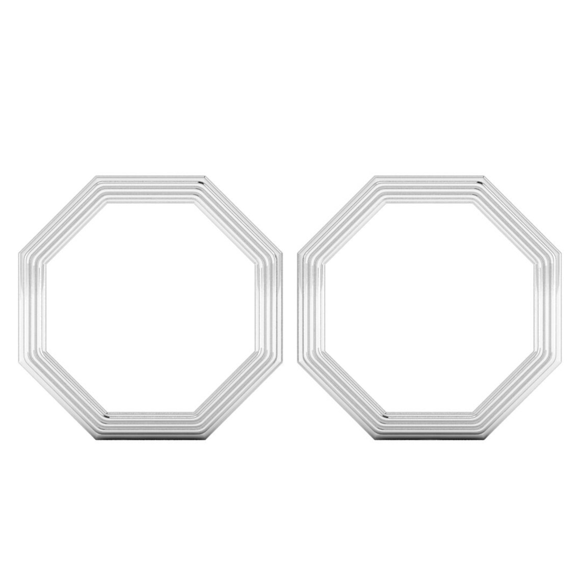 OCTET : Octagonal Gauged Tunnel | Octagon Plugs | Sterling Silver, 10K ...