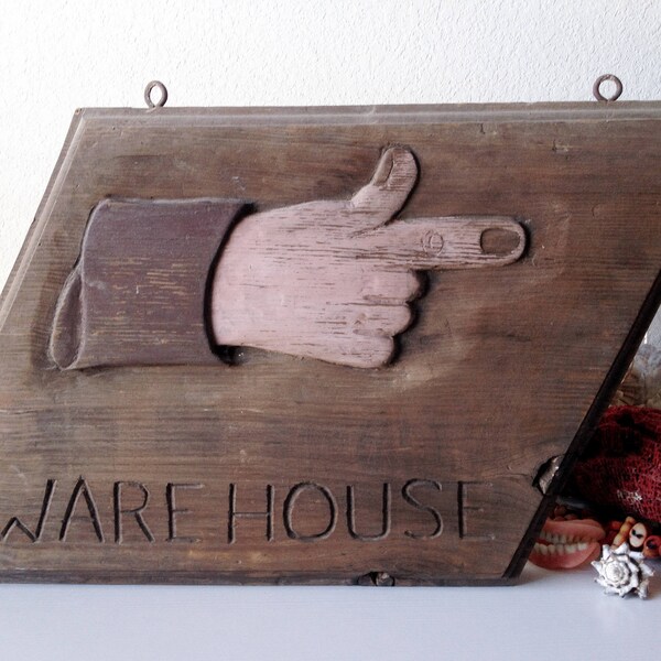 Wood Pointing Hand - Etsy