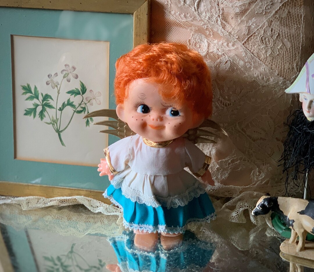 Vintage Holiday Fair Angel Baby Doll Mid Century 60s Cherub Pixie ...
