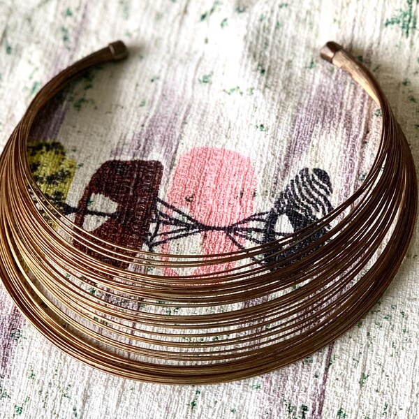 Wire Collar Necklace - Etsy