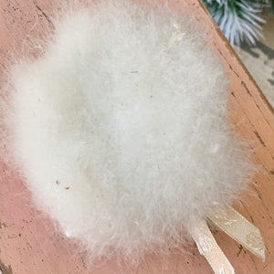 Vintage Mini Powder Puff Swans Down Feather Flapper Beauty Puff With ...