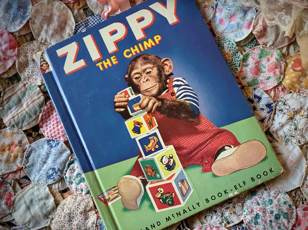 Vintage Zippy the Chimp Book Small Rand Mcnally Elf Book - Etsy