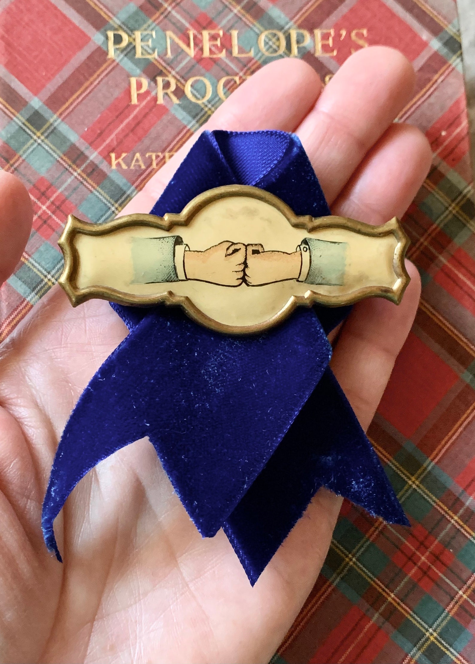 Vintage Figural Hand Pin Antique Celluloid Fisted Hands Badge - Etsy