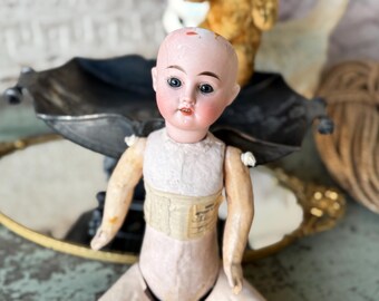 Antique German Queen Louise Doll Porcelain Head Salvaged Part Glass ...