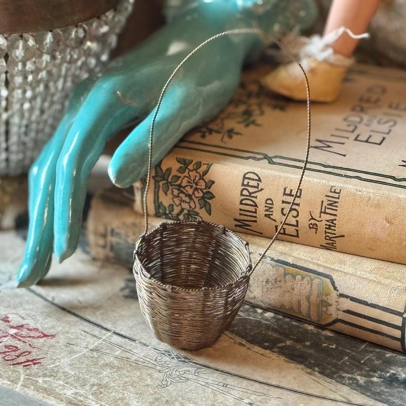 Woven Metal Basket - Etsy