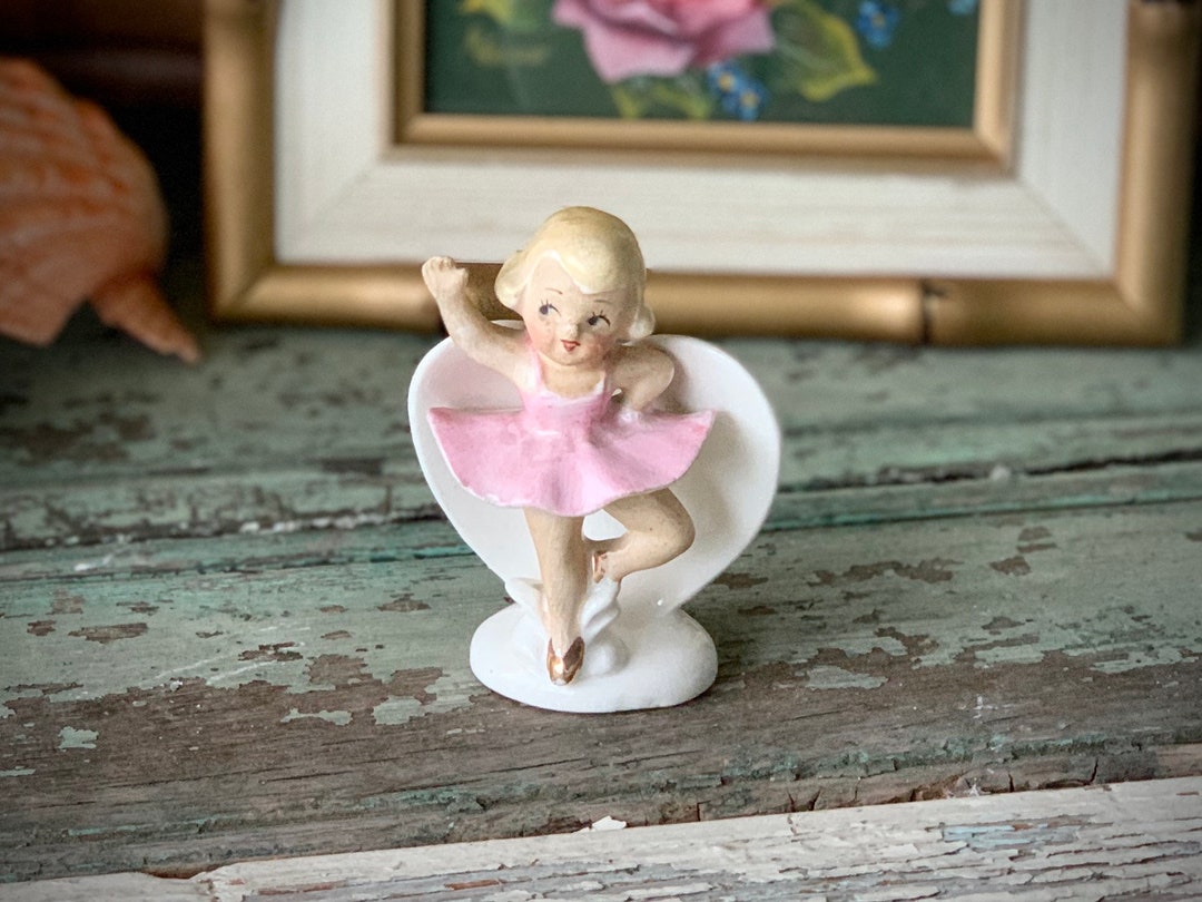 Vintage Miniature Ballerina Girl Figurine Ballet Dancer 3.5 Inch *as-is ...