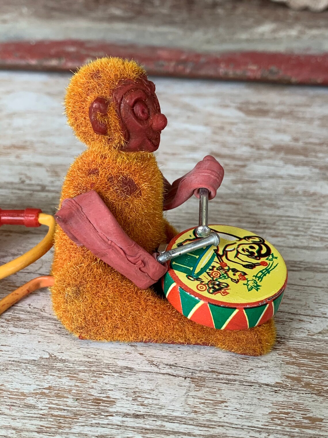 Vintage Mini Monkey Drummer Toy Retro Drumming Chimp Figure | Etsy