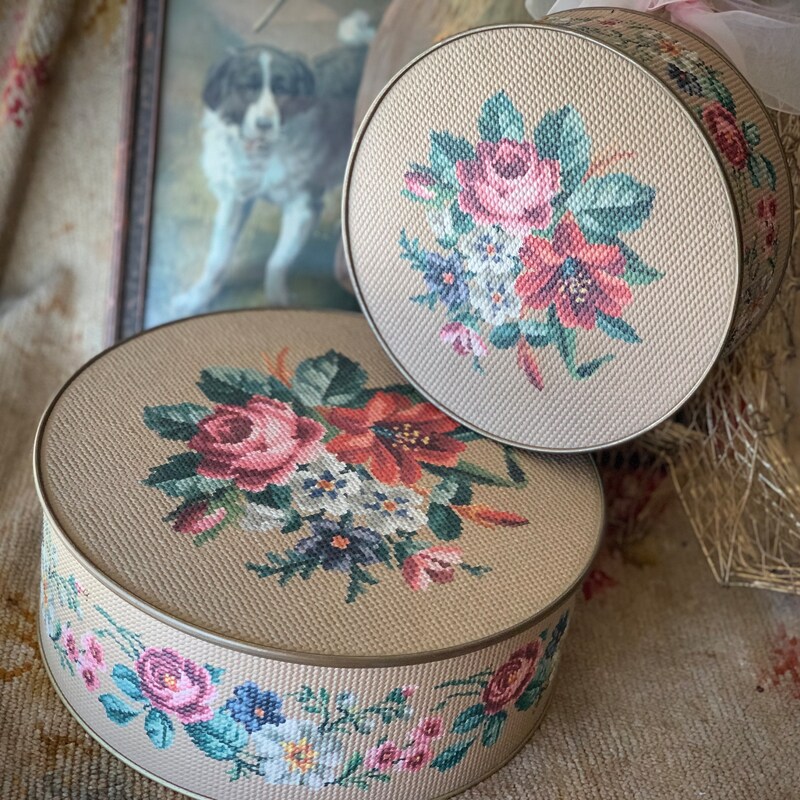 Floral Tin Box - Etsy