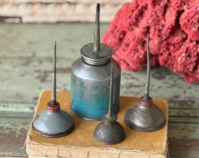 Vintage Set Mini Oil Cans Small Thumb Oilers Collection - Etsy
