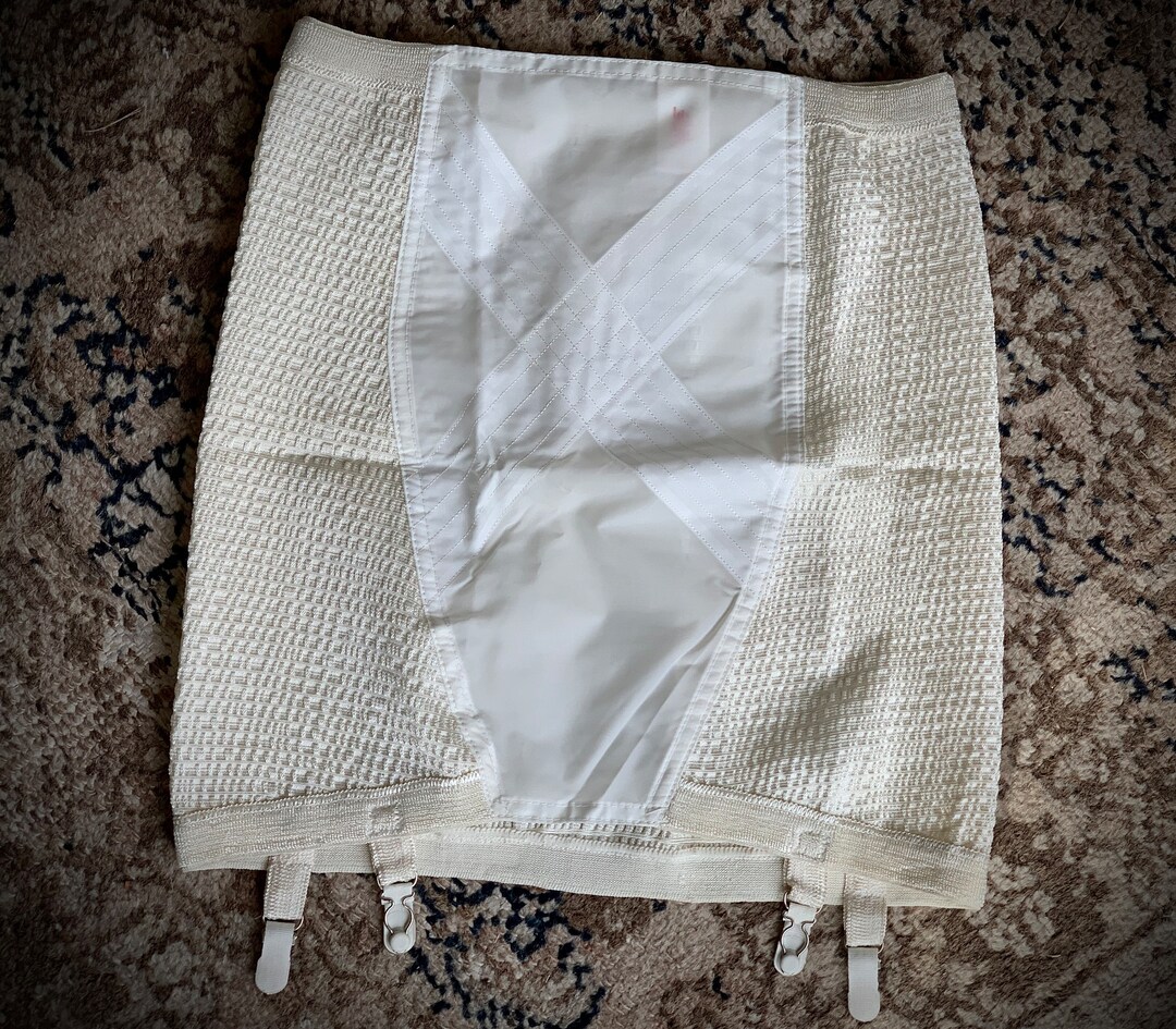Vintage Girdle Retro Pinup Girly Garters Real-form Body Shaper Lingerie ...